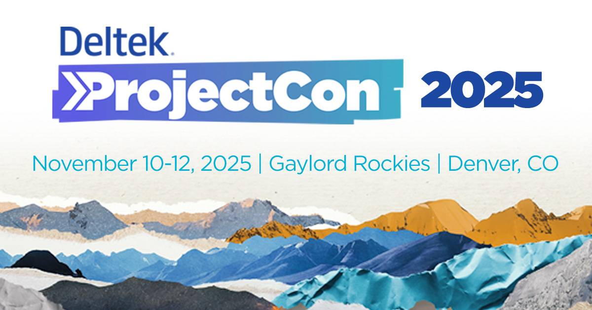 Deltek Elevate 2027 | Formerly Deltek ProjectCon
